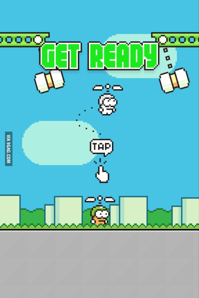 Next level of flappy bird - 9GAG