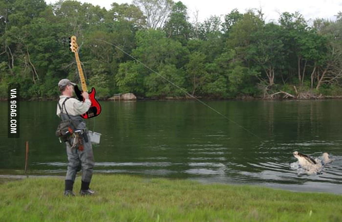 Extreme bass fishing - 9GAG