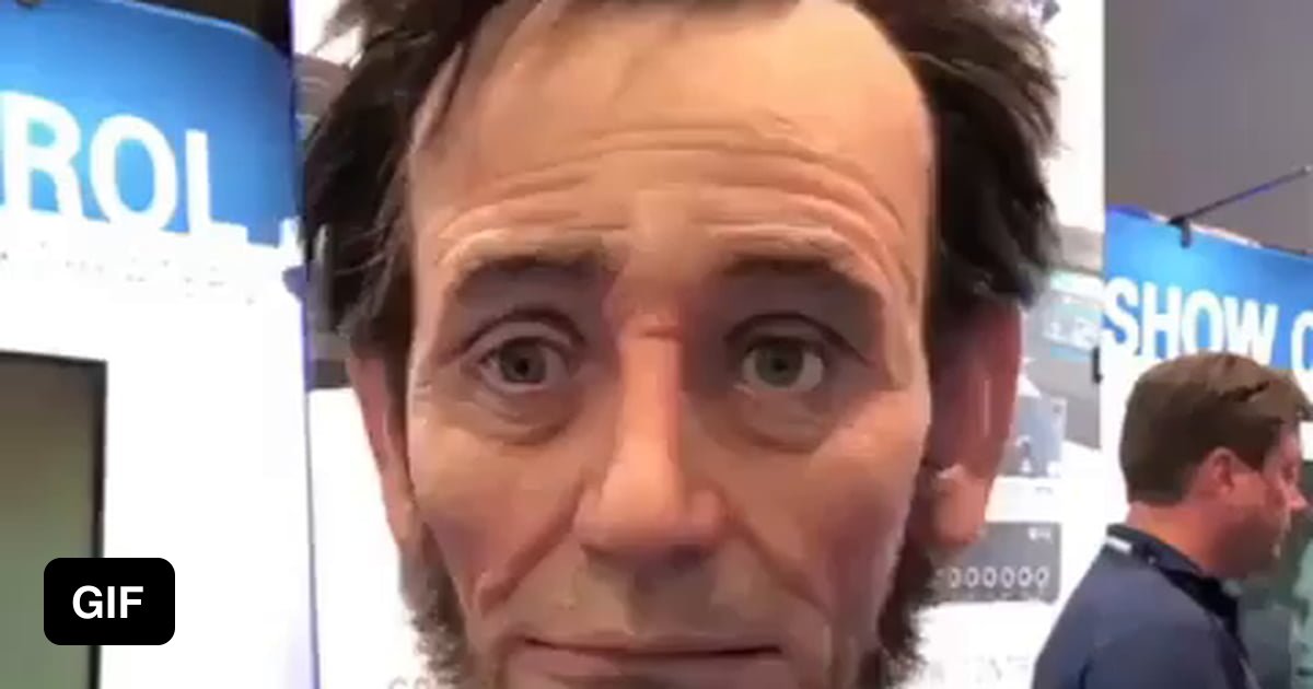 Live Abraham Lincoln robot! - 9GAG