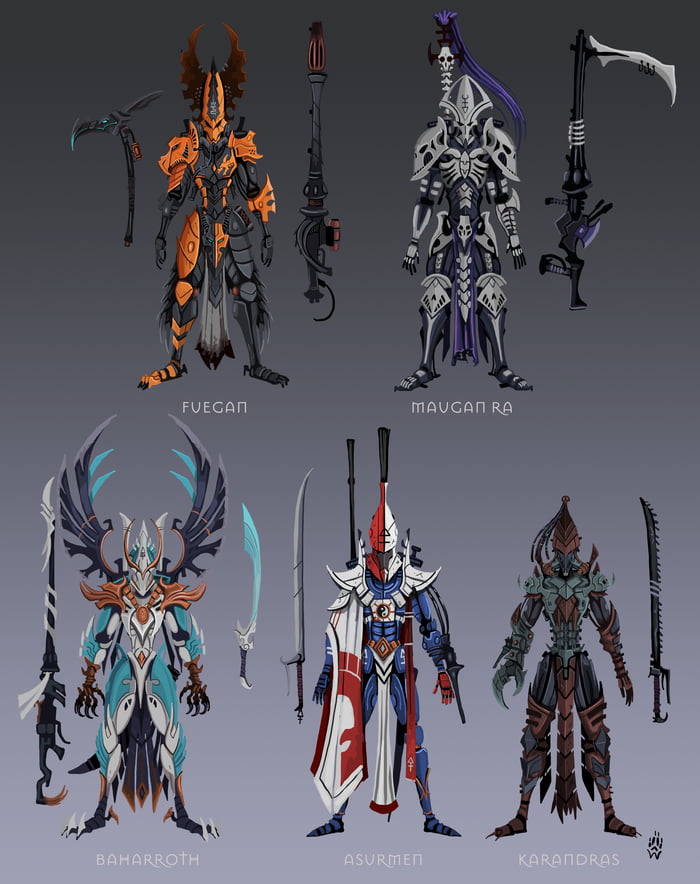 Some Eldar Phoenix Court updated design concepts - 9GAG