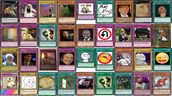 Who want a Meme Yu-Gi-Oh, Pokemon or MTG Deck? I would like to start a project and need support ...