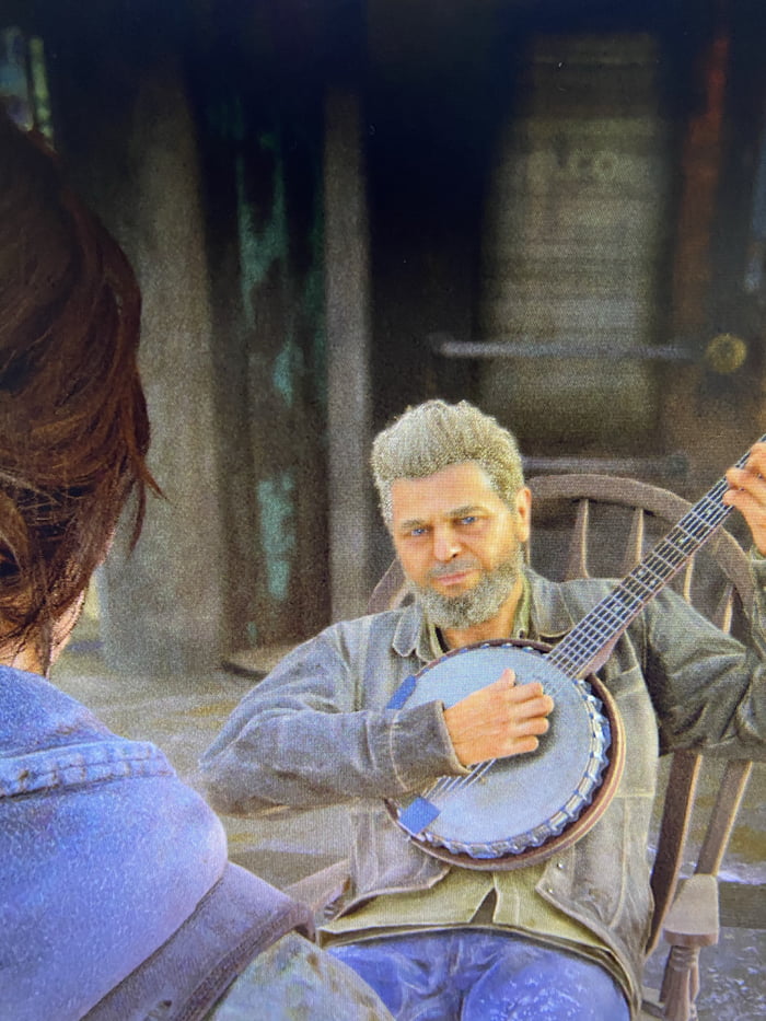 Did anyone notice Gustavo Santaolalla (music creator of TLOU) in game? Cool Easter egg. - 9GAG