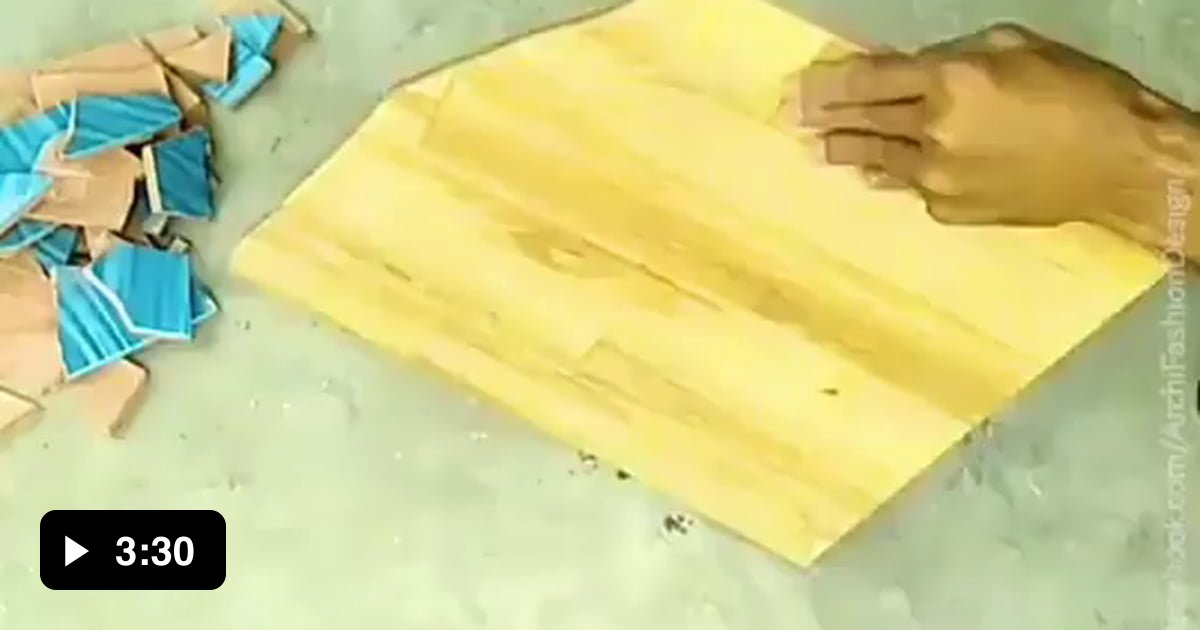 Building a table set, finished with broken tiles - 9GAG