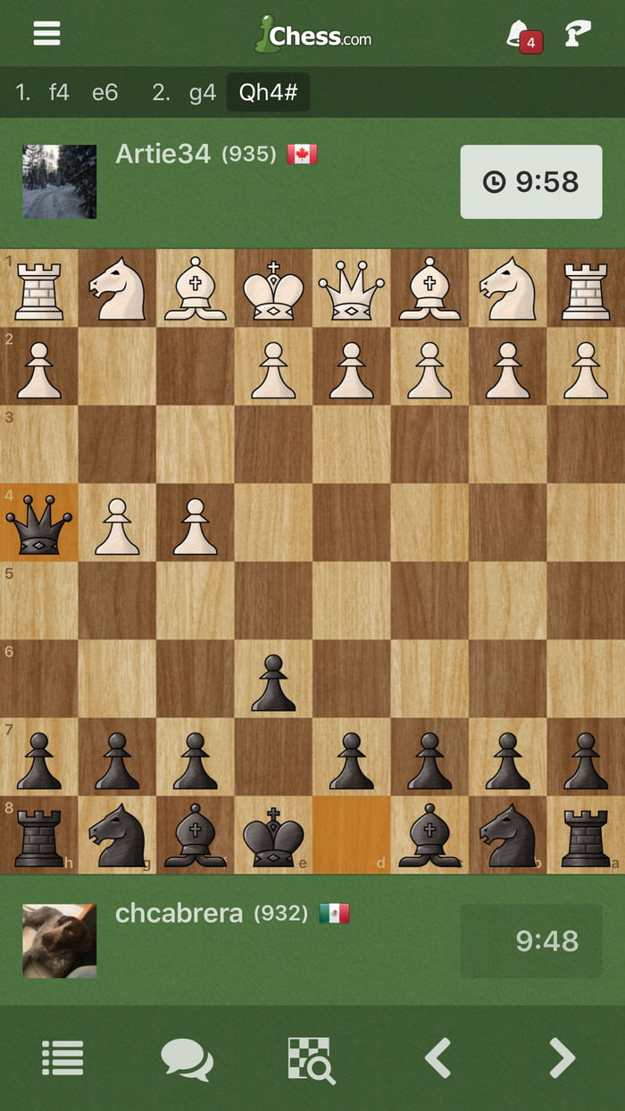 The fastest checkmate possible.. - 9GAG