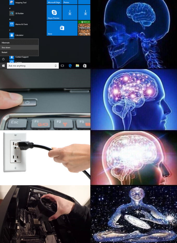 How gods turn of their PCs - 9GAG