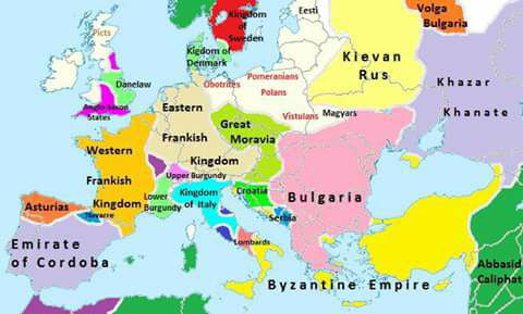 Europe map from 10th century - 9GAG