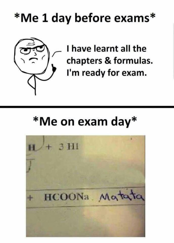 I just remembered how much I hate chemistry - 9GAG