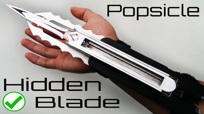 Trident blade made using popsicle sticks - 9GAG