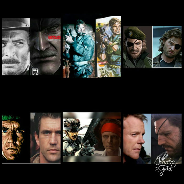 Actors who have been the inspiration to shape the faces of Solid Snake, Big Boss and Venom Snake ...