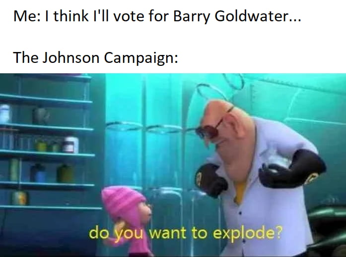 The Johnson Campaign Airs the "Daisy" Ad (1964) - 9GAG