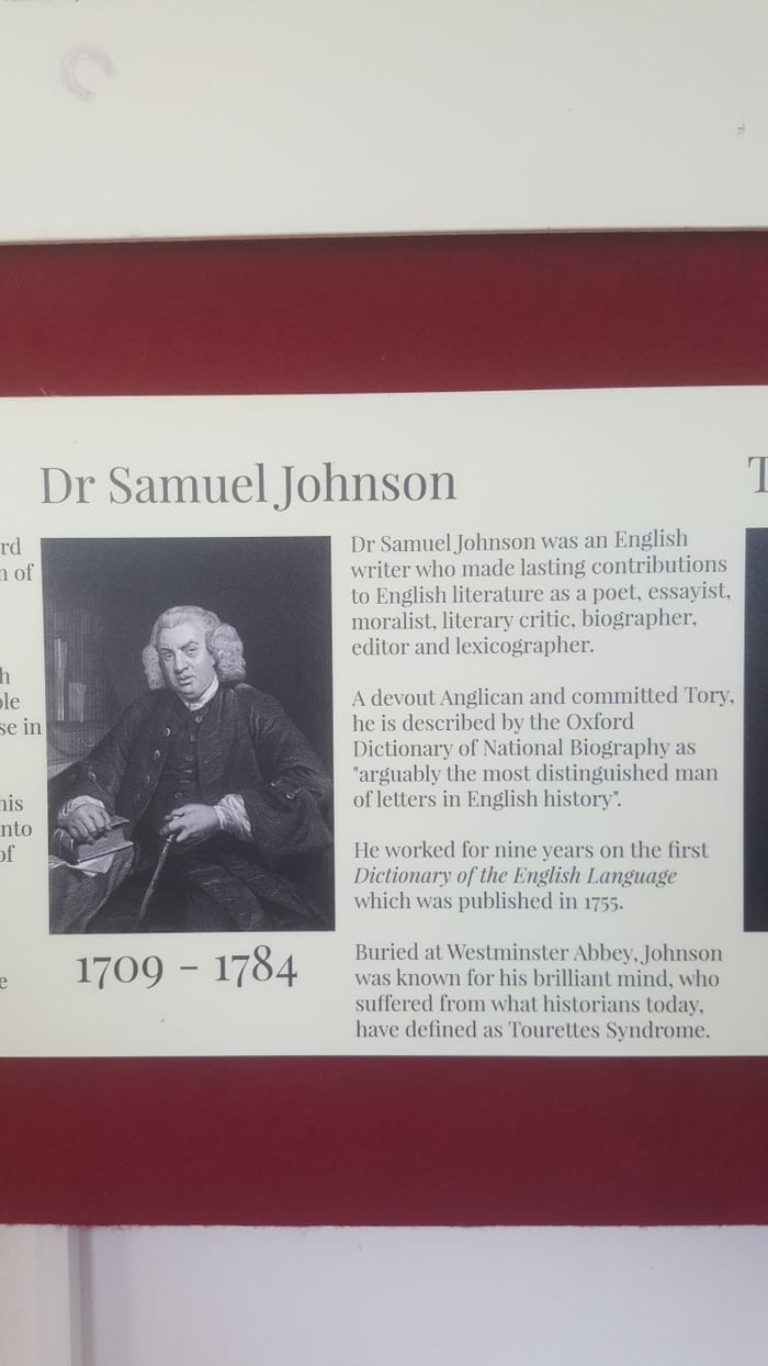 Dr Johnson I presume. Some information about the man behind the meme - 9GAG