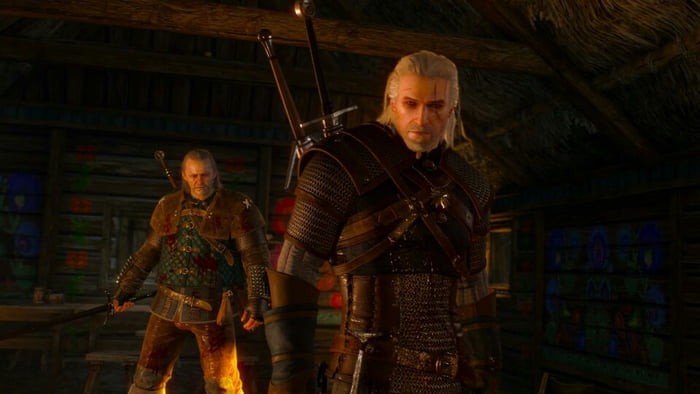 Gerald and Vesemir Wild Hunt:The Album - 9GAG