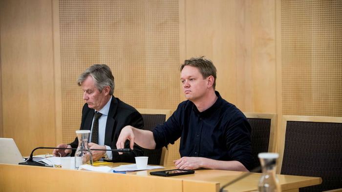 This is Henrik Huseby, the owner of a tiny phone repair shop in Norway ...