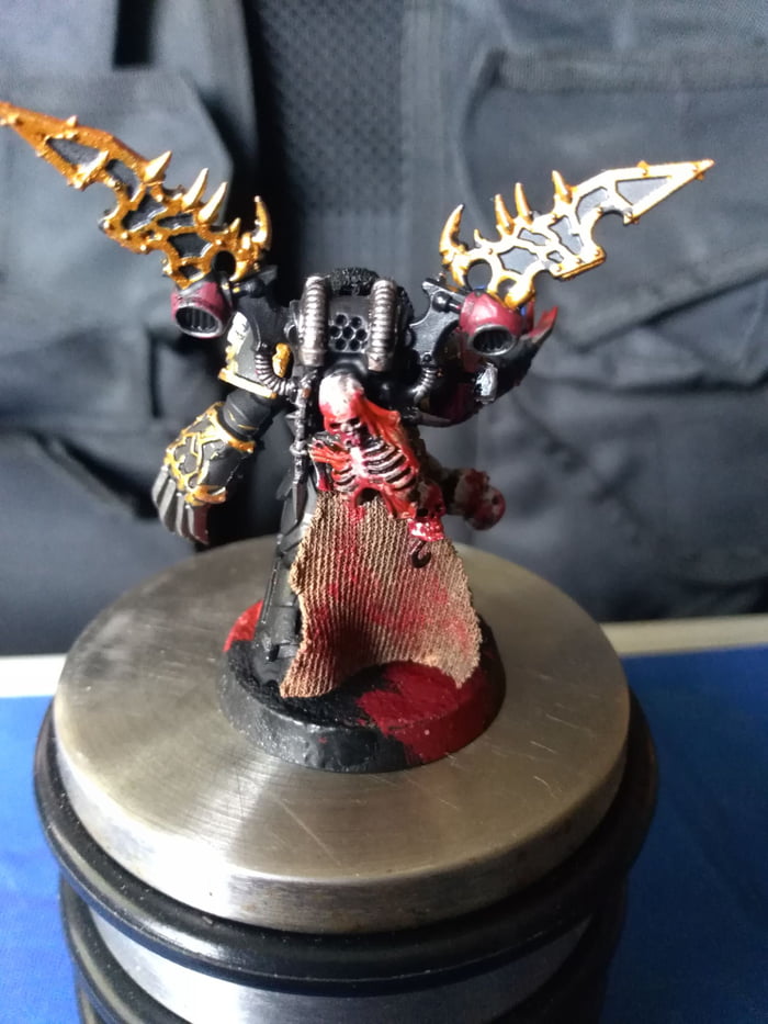Update to my Konrad Curze Kitbash. Added the Skin Cape and tried to ...