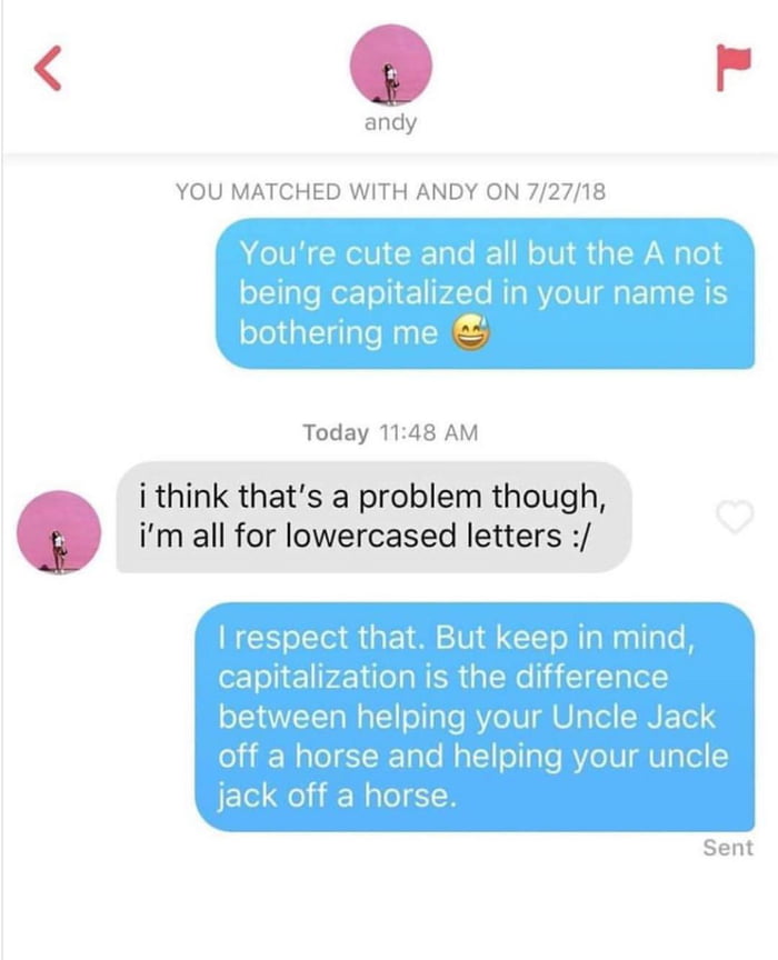 SENTENCE CASE MATTERS - 9GAG