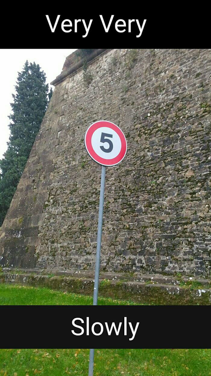 And it's 5kmh not mph - 9GAG