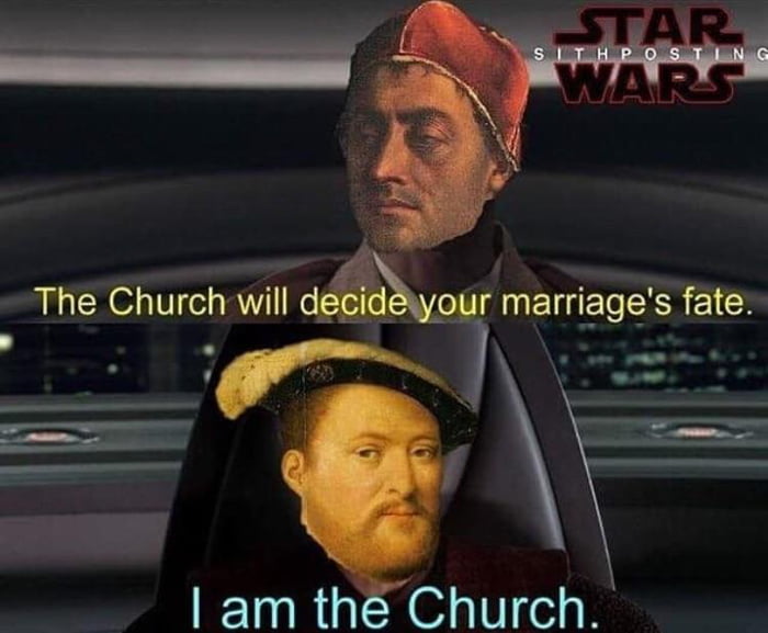 King Henry VIII creates the Church of England (1534, colorized) - 9GAG