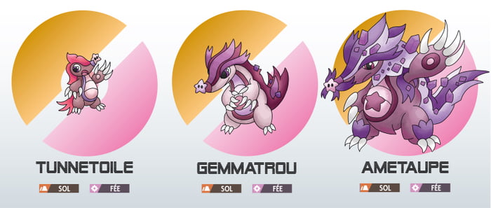 Day five of my post ! Here a new fakemon type Ground and fairy, who dig ...