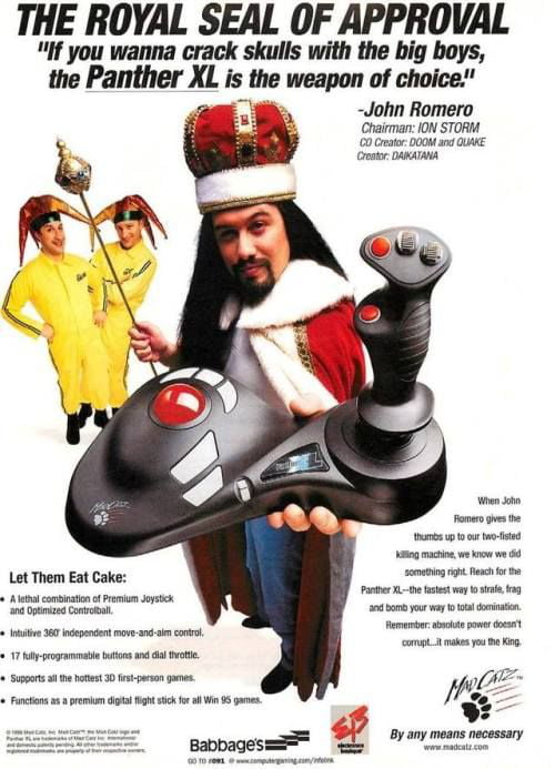 "DOOM" designer John Romero advertising a truly groundbreaking ...