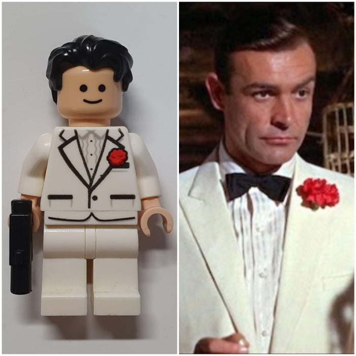 Sean Connery (James Bond) in lego form - 9GAG