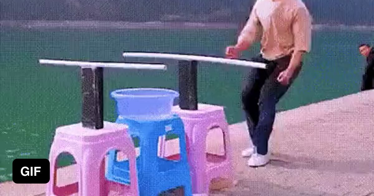 Didn't know that you can double jump in real life... - 9GAG