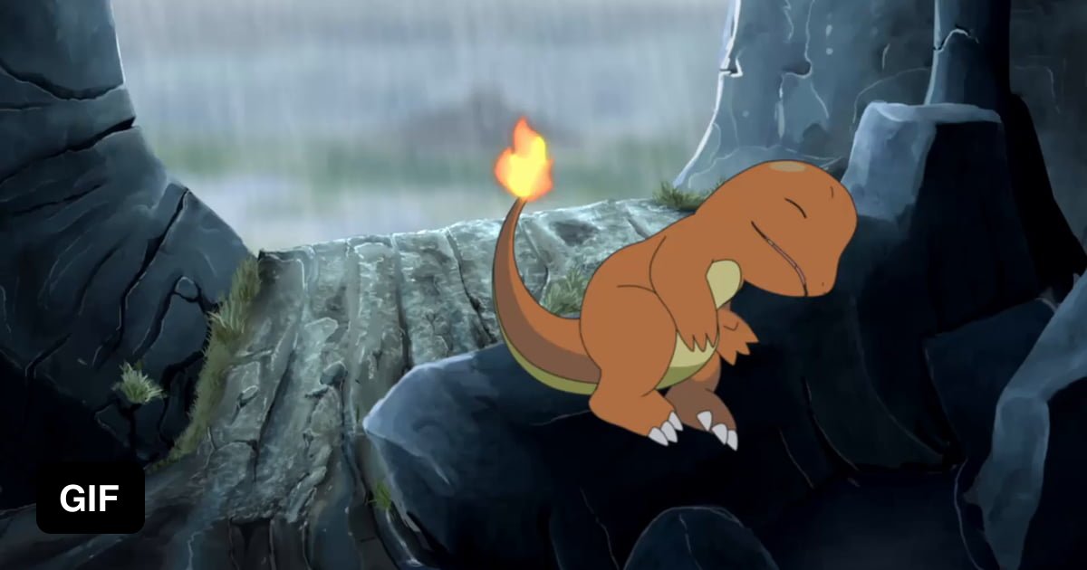 Charmander scared by thunder - 9GAG