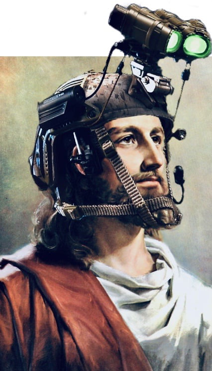 Tactical Jesus never gets pinned down - 9GAG