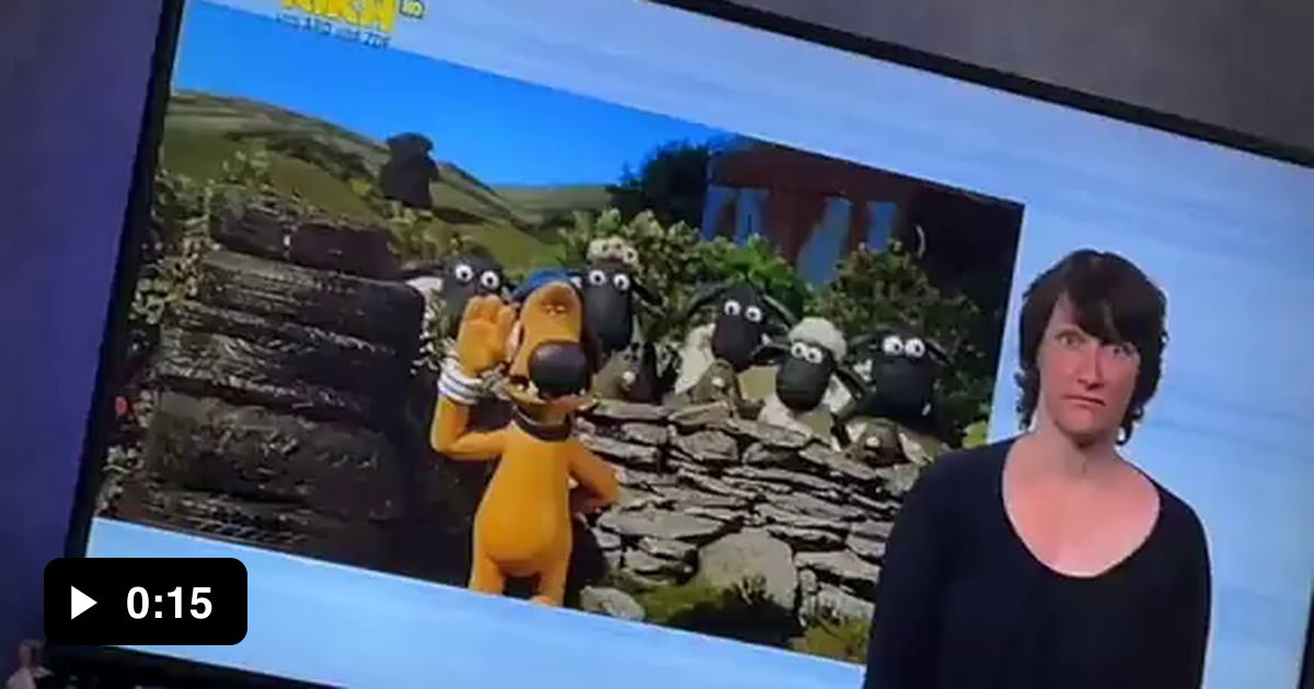 If you ever feel useless, remember: German TV has sign language for ...