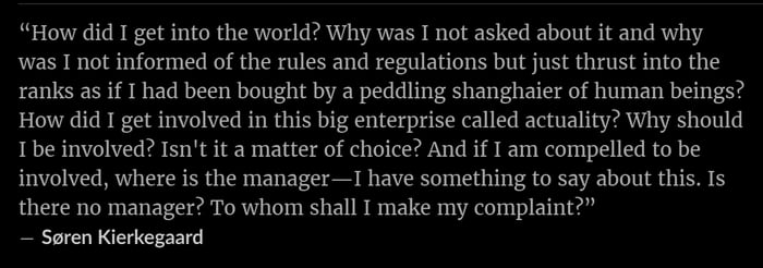 Kierkegaard the first Karen - 9GAG