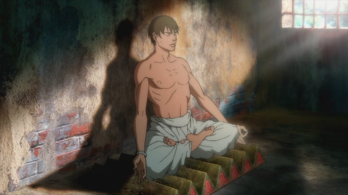 Bruce Wayne meditating in Batman Gotham Knight (2008) - 9GAG