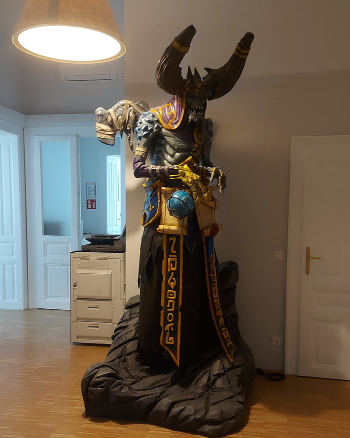 I started working at THQ Nordic and this guy greets me every morning. I ...