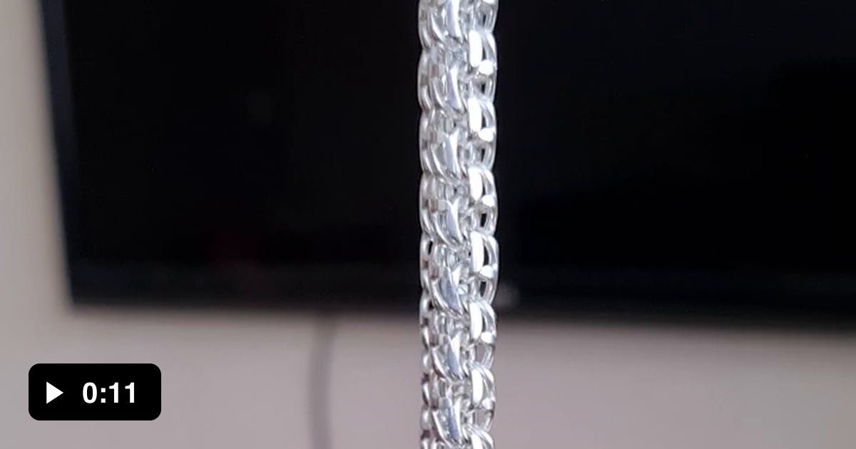 A friend asked me to make a silver chain and a pendant for him. Chain ...