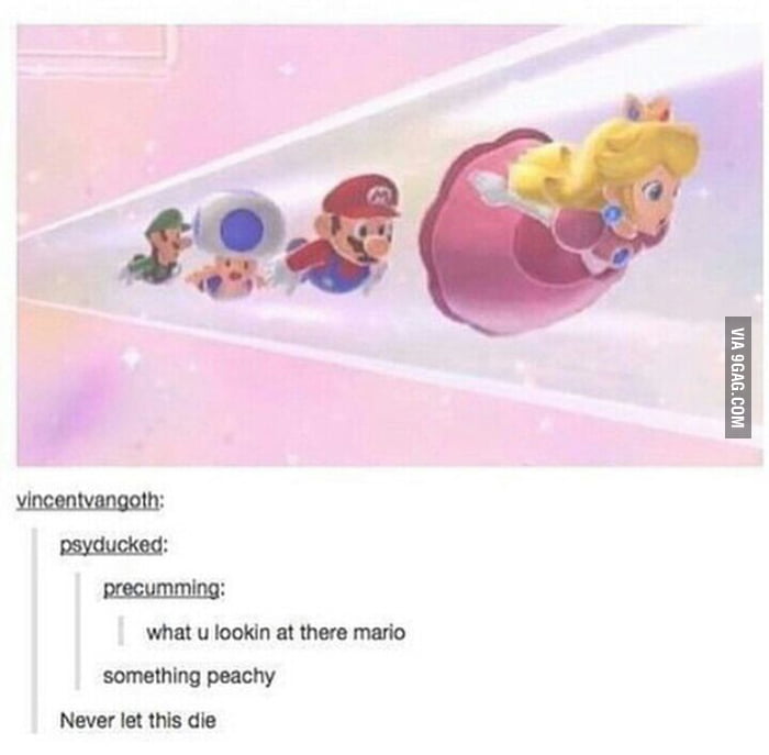 What u lookin at there mario? - 9GAG
