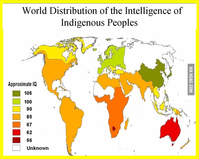 IQ world rank by country world distribution of intelligence - 9GAG