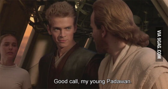 When your young padawan makes a good call - 9GAG