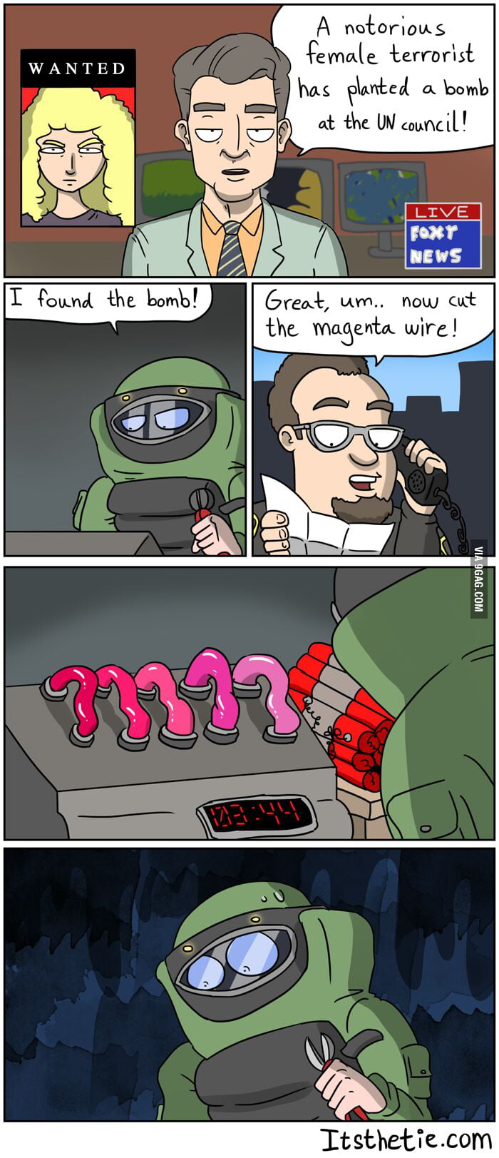 Magenta wire - 9GAG