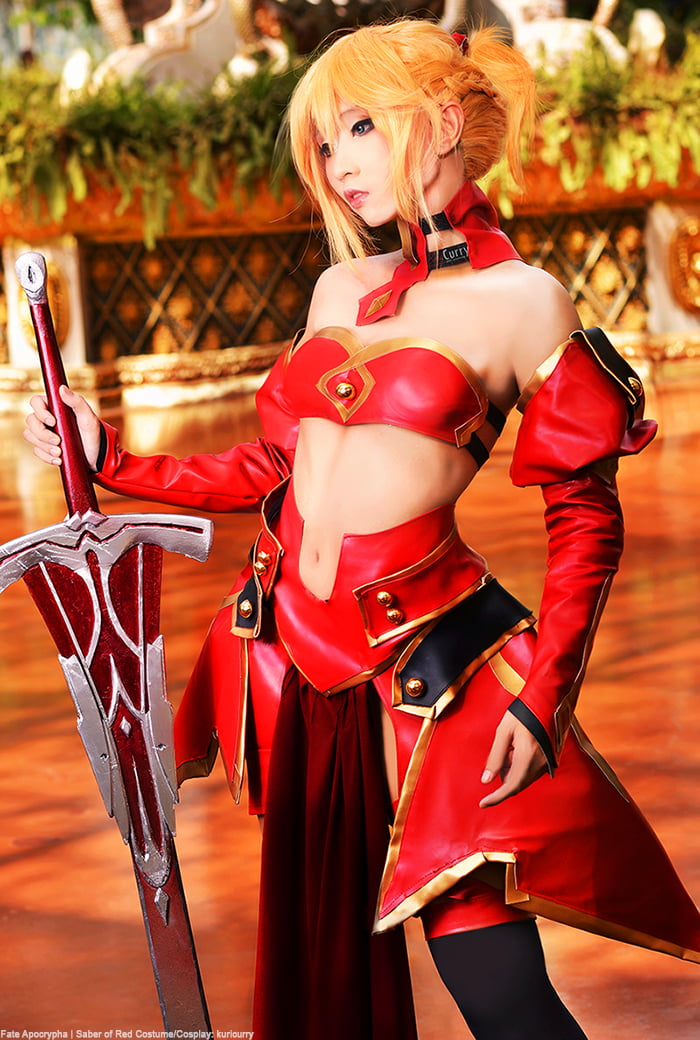 Kuri Curry as Mordred, the Red Saber (Fate Apocrypha) - 9GAG