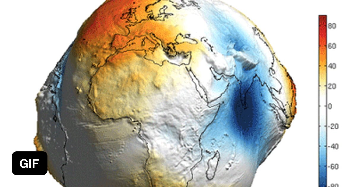 3D model of the Earth without water in the Oceans - 9GAG