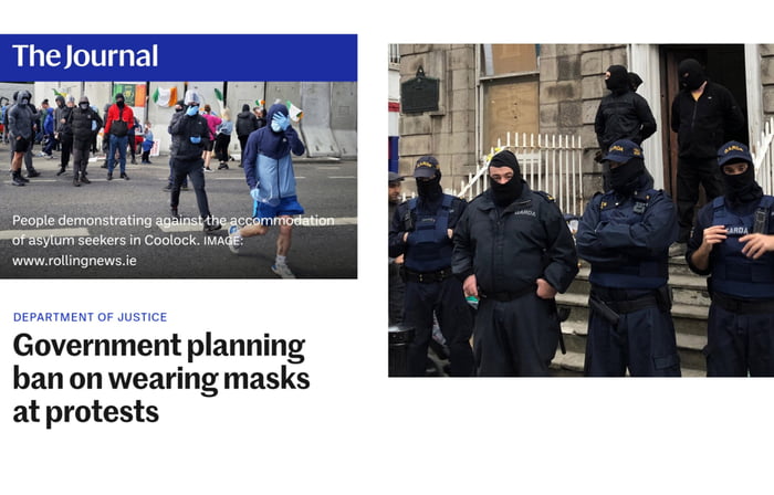 Masks are intimidating garda! - 9GAG
