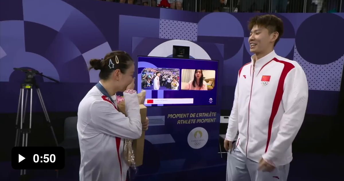 Liu Yuchen proposes to his Olympic gold medal-winning girlfriend Huang ...