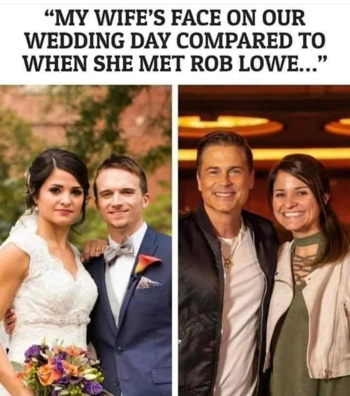 Relationship goals... or maybe just Rob Lowe goals? - 9GAG