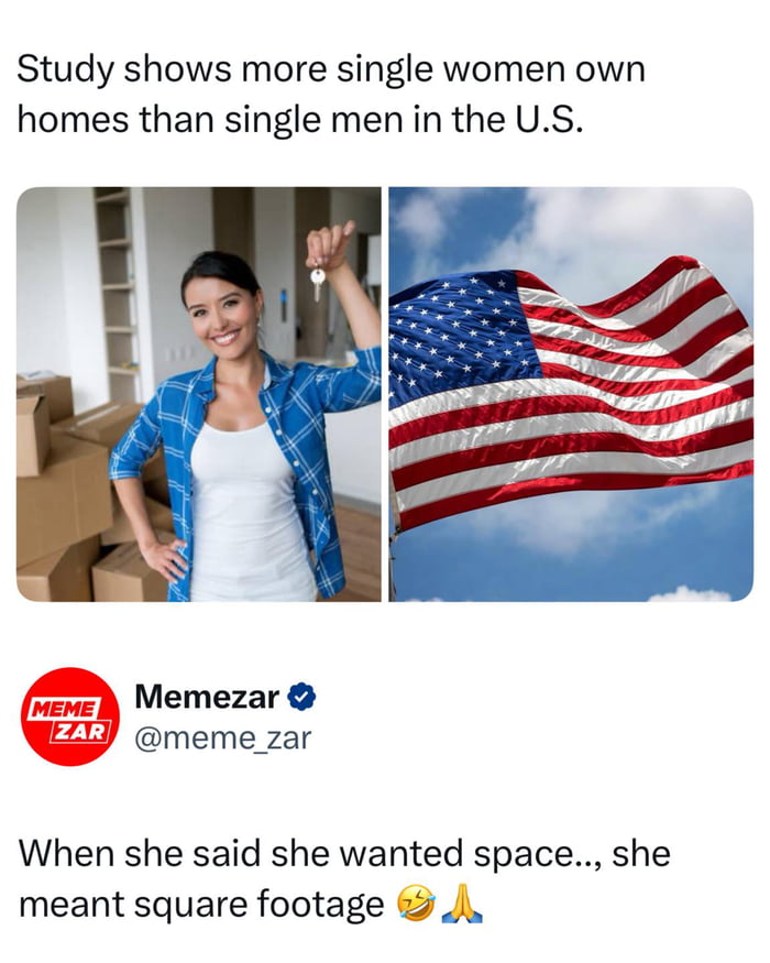 She took 'needing space' literally. - 9GAG