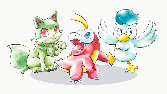 These Gen 9 starters look a little... retro. - 9GAG