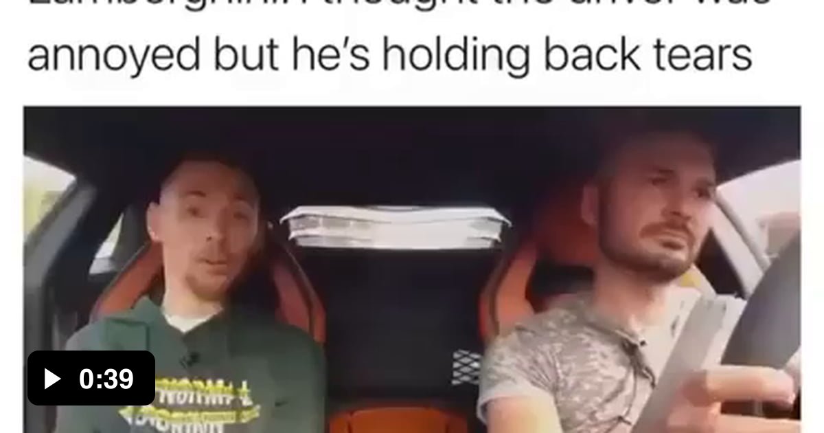 Witnessing pure joy from a dream come true, and the unexpected empathy from the driver. - 9GAG