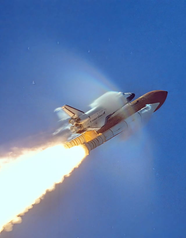 Atlantis breaks the sound barrier (STS-104) - 9GAG