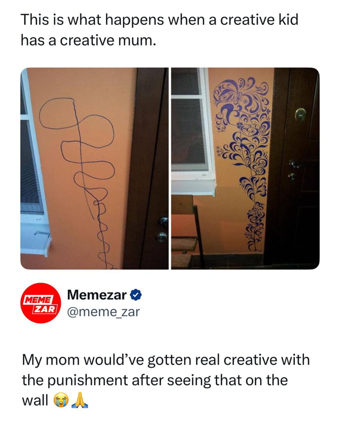 Mom's masterpiece: from scribble to art - 9GAG