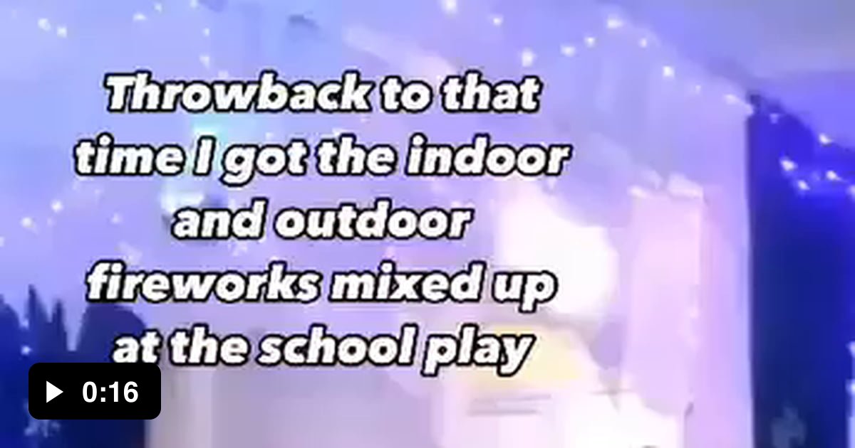 First of all tf are indoor fireworks - 9GAG