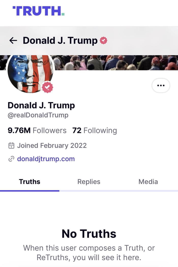 For once, Truth Social actually tells the Truth… - 9GAG