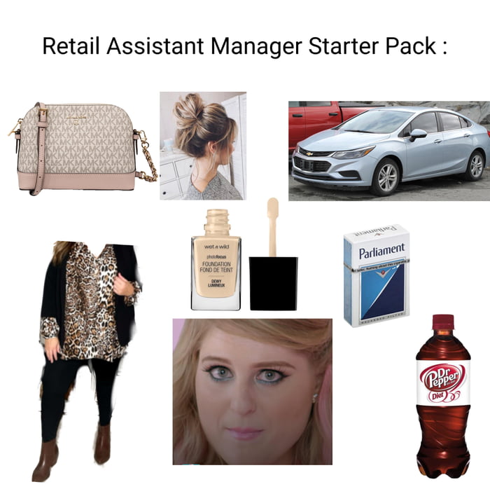 Retail assistant manager starterpack - 9GAG