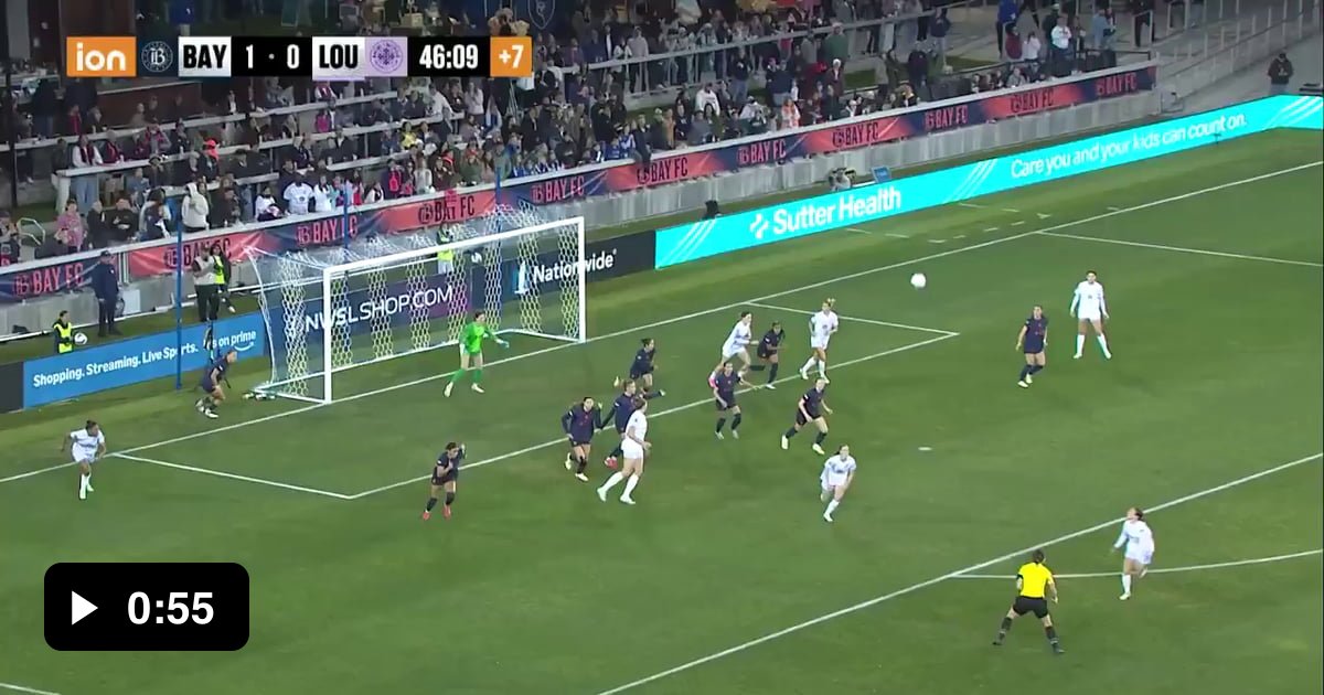 Bay FC Racing Louisville - Karlie Lema '45+2 (Great NWSL goal) - 9GAG